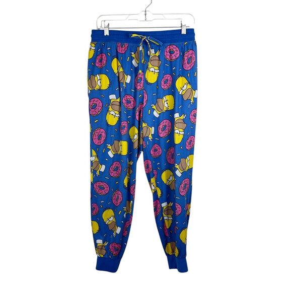 Simpsons | Pants | Homer Simpson Pajama Pants Men Medium Blue Pink ...